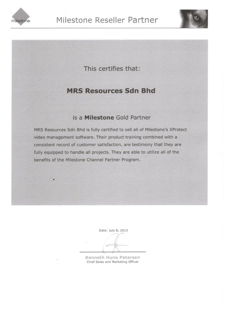 Certification – MRS RESOURCES